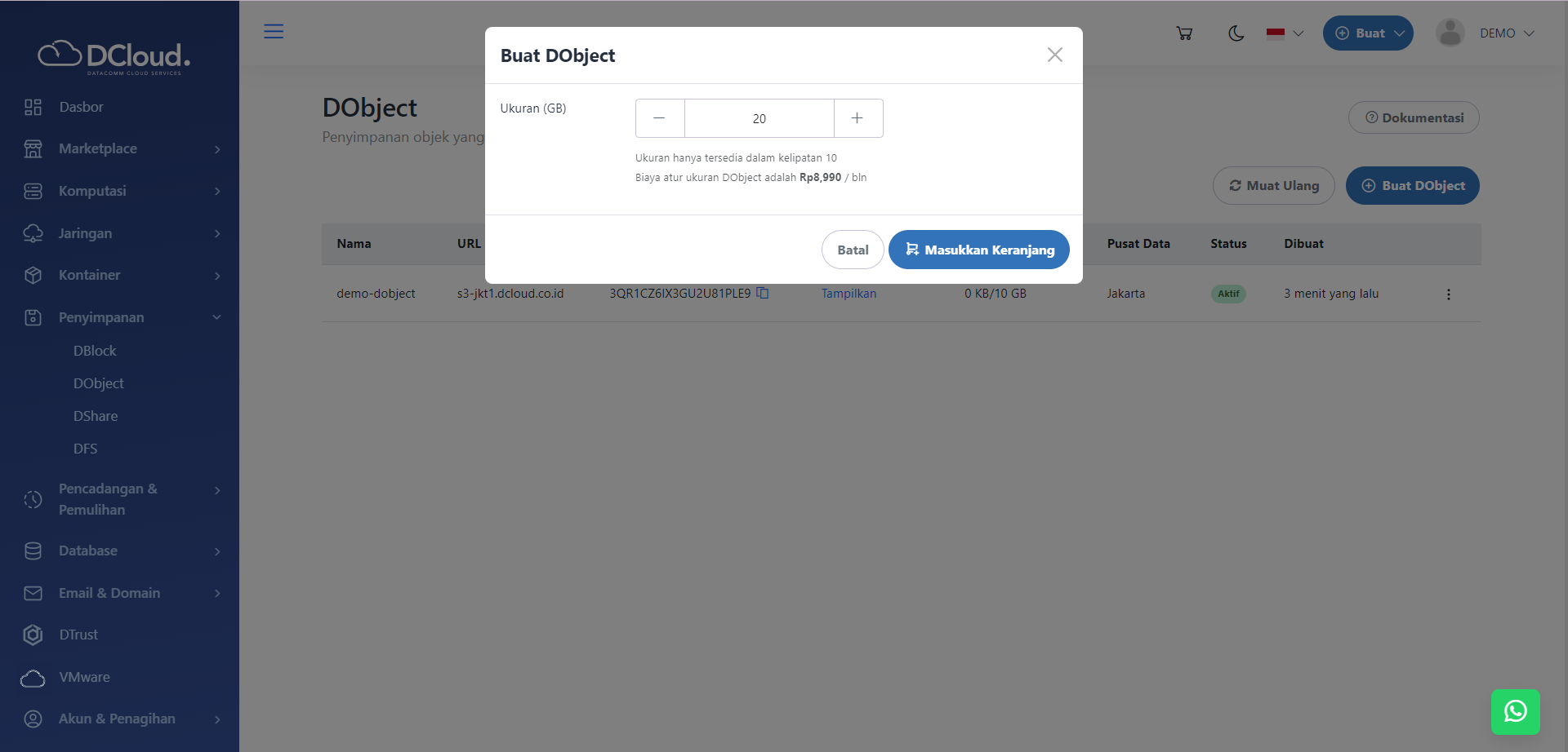Ubah Ukuran DObject – Dokumentasi DCloud